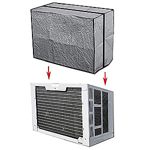 Dependable Industries Vinyl Outside Window Unit AC Air Conditioner Cover 18" x 27" x 16" With Straps Please Measure Your Unit Before Purchasing