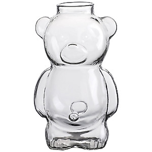 Bear Shaped Glass Cup Cocktail Glass Coffee Mugs Beverage Glasses Goblet Drinkware For Wine Champagne Cocktail
