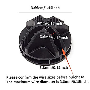 HONBAY 24PCS Wire Cube Plastic Connectors for Modular Storage Organizer Closet and Wire Shelving(Maximum Wire Diameter: 3.8mm)