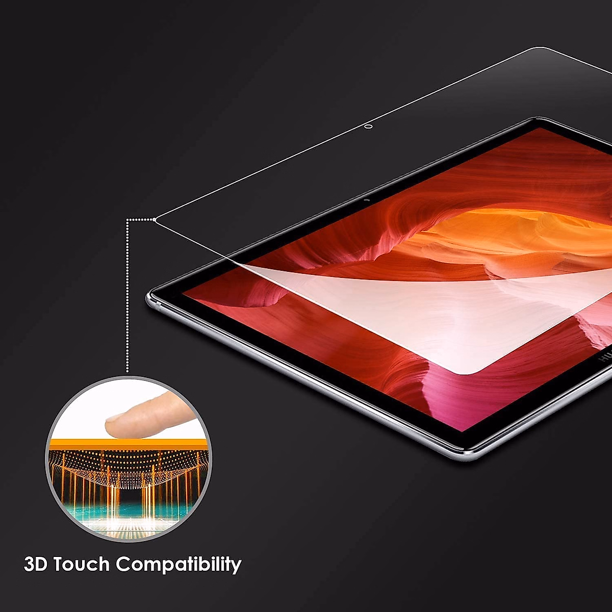 Hyjoy Tablet 9 inch / HB901 Screen Protector, Tempered Glass Film [ Anti-Fingerprints ] [ Touch Sensitive ] [ Case Friendly ] 9H Hardness Protective Film Screen Protector for Hyjoy HB901