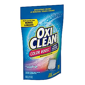 OxiClean Color Boost Laundry Brightener and Stain Remover Power Paks, 26 Count