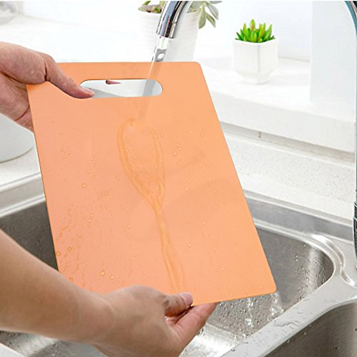 Nicesh Plastic Cutting Board Set - Thin, 11.8" x 7.8", set of 4