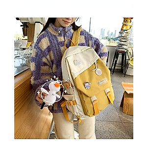Zhousanjian Fashion Kawaii Backpack with Cute AccessoriesLarge Capacity Kawaii Girl Backpack Cute Aesthetic Backpack for School …