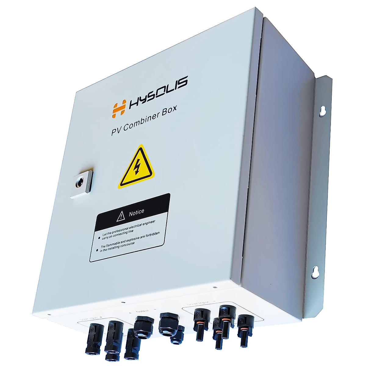 Hysolis Solar PV Combiner Box 4/6 String with 63A Breakers, 16A String fuses, Anti Reverse Current Module, SPD IP65 Rated (6 String)