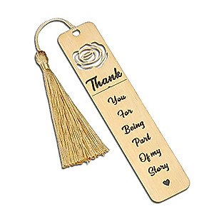 Teacher Gift Christmas Stocking Stuffers Thank You Gifts Bookmark Appreciation Gift for Teacher Mentor Employees Birthday Bookmark with Tassel for Friend Book Lover Coworker Graduation Leaving Present