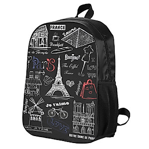 Cute Cartoon Backpack, 17 Inch Bookbag Lightweight Casual Daypack with Adjustable Shoulder Straps StyleA