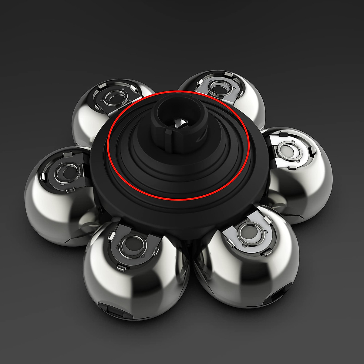 Fxlpower 7D Electric Head Shaver Replacement Blades Head Replacment Razors for Bald Men 7 Heads Blade for More Smooth and Close Shaving