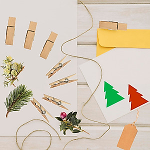 Large Wooden Clothespins Set 20PCS 2.83inch Heavy Duty Clothes Pins for Hanging Laundry Clothes Towels Outside School Classroom Photos Art Crafts Pictures (20)