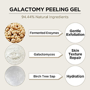 ma:nyo Galactomy Enzyme Peeling Gel | Gentle Exfoliator for Smooth & Radiant Skin | Removes Dead Skin & Impurities | Suitable for All Skin Types,Korean Skincare | 2.5fl oz (75ml)