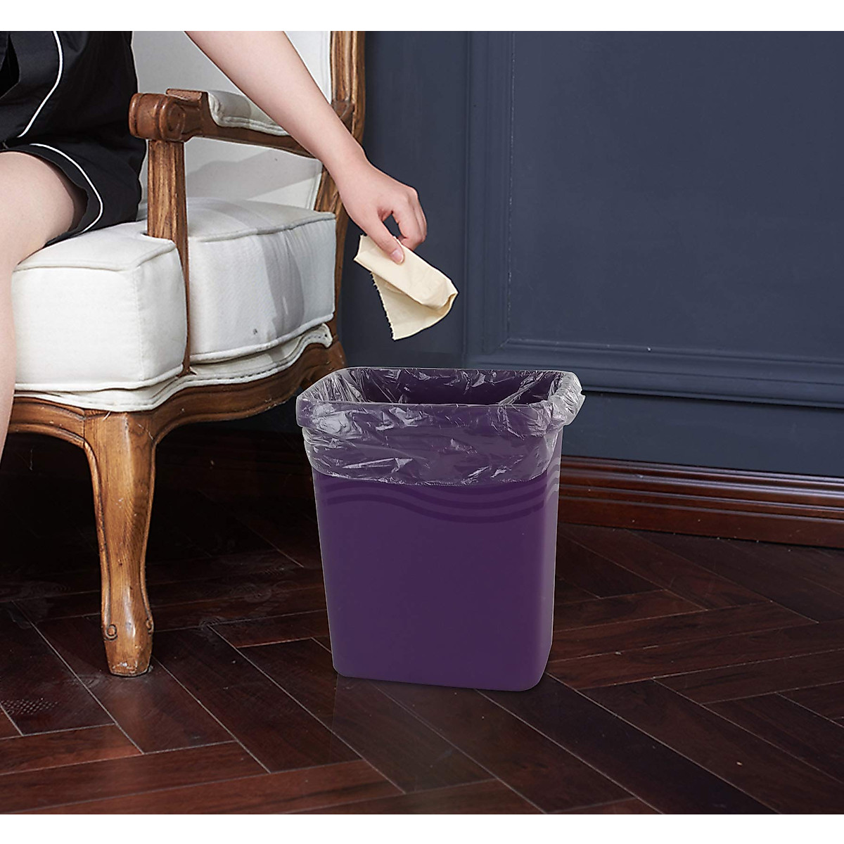 Dehouse 1.5 Gallon Clear Small Trash Bag, 225 Counts, F