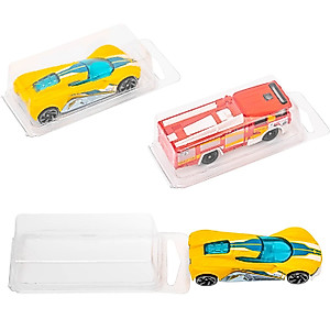 Platinum Protectors Clamshell Case for Loose Hot Wheels and Matchbox Cars (25 Pack)