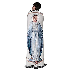 Virgin Mary Tapestry Throw
