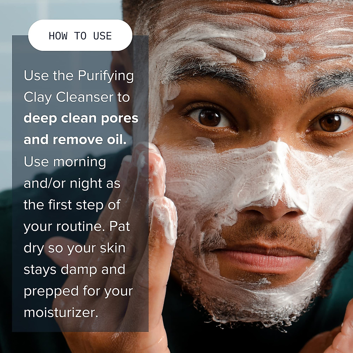 Cardon Men's Deep Pore Cleaning Clay Face Wash, 4x Better Than Charcoal, Oily, Acne-Prone Skin | Korean Premium Skin Care | Remove Face Oil & Dirt, (1 CT)