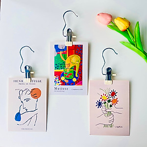 Hangers Clips,Stainless Hooks for Closet Hooks,Laundry Hanging Hooks,Travel Portable Clothes,Boot Tall Towel Hats Socks Pants and Bras (10, Rice-White)