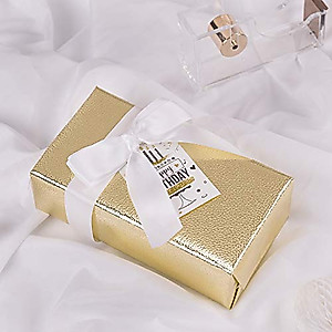 WRAPAHOLIC Wrapping Paper Roll - Mini Roll - 17 Inch x 16.5 Feet - Sparkle Gold for Birthday, Holiday, Wedding, Baby Shower