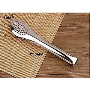 AMAOIS Kitchen Tools: Large Stainless Steel Small Round Hole, Grill clamp, Fried Sandwich, Vegetable Frying, Frying Steak, pan Flipped, Special Clamps