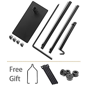 Adjustable Reptile Heat Lamp Stand for Terrarium Metal Light Stand 15 to 37.4 Inch Floor Lamp Holder Heating Light Bracket Light Hanger for Fixing Porcelain, Deep Dome or Wire Clamp Lamp Fixtures