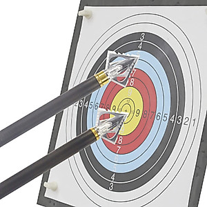 Wisdom Broadheads Fixed Blade One-Piece 100/125 Grain. 1inch Cut Hunting Crossbow Broad Head Archery Arrow Tip 3Pack (WBCK-100/125 3PK)