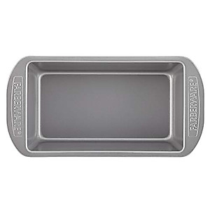 Farberware Bakeware Meatloaf/Nonstick Baking Loaf Pan Set, Two 9-Inch x 5-Inch, Gray