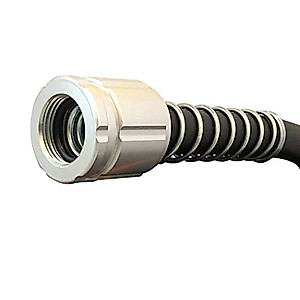 Flexon FLXP58100CN Flextreme Pro Performance Rubber Garden Hose, 100 ft, Black