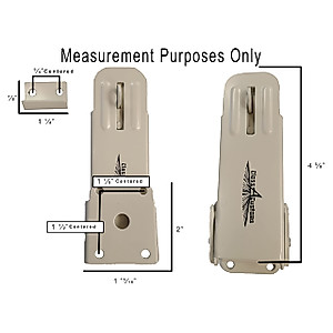 Class A Customs | Four (4) Pack of White Locking Fold Down Camper Latch and Catch