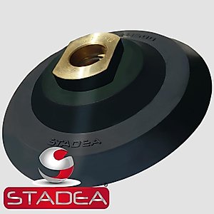 Stadea 5" Rubber Backer Pad/Rubber Backing Pad with Hook and Loop Backing Arbor 5/8" 11
