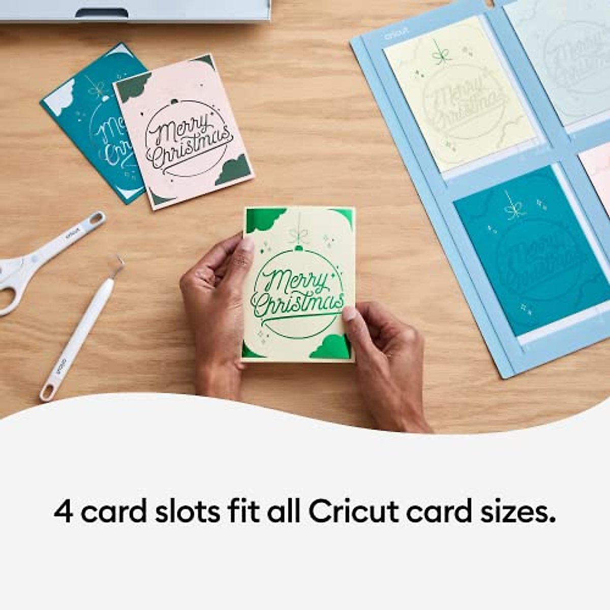 Cricut Card Mat 2x2, Reusable, Non-Slip Craft Mat, Create Four Cards Simultaneously, Perfect for Bulk Card Making, Compatible with Cricut Maker & Cricut Explore Crafting Machines