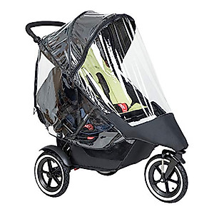 phil&teds Rain & Wind Cover for Inline Stroller, Three Wheel