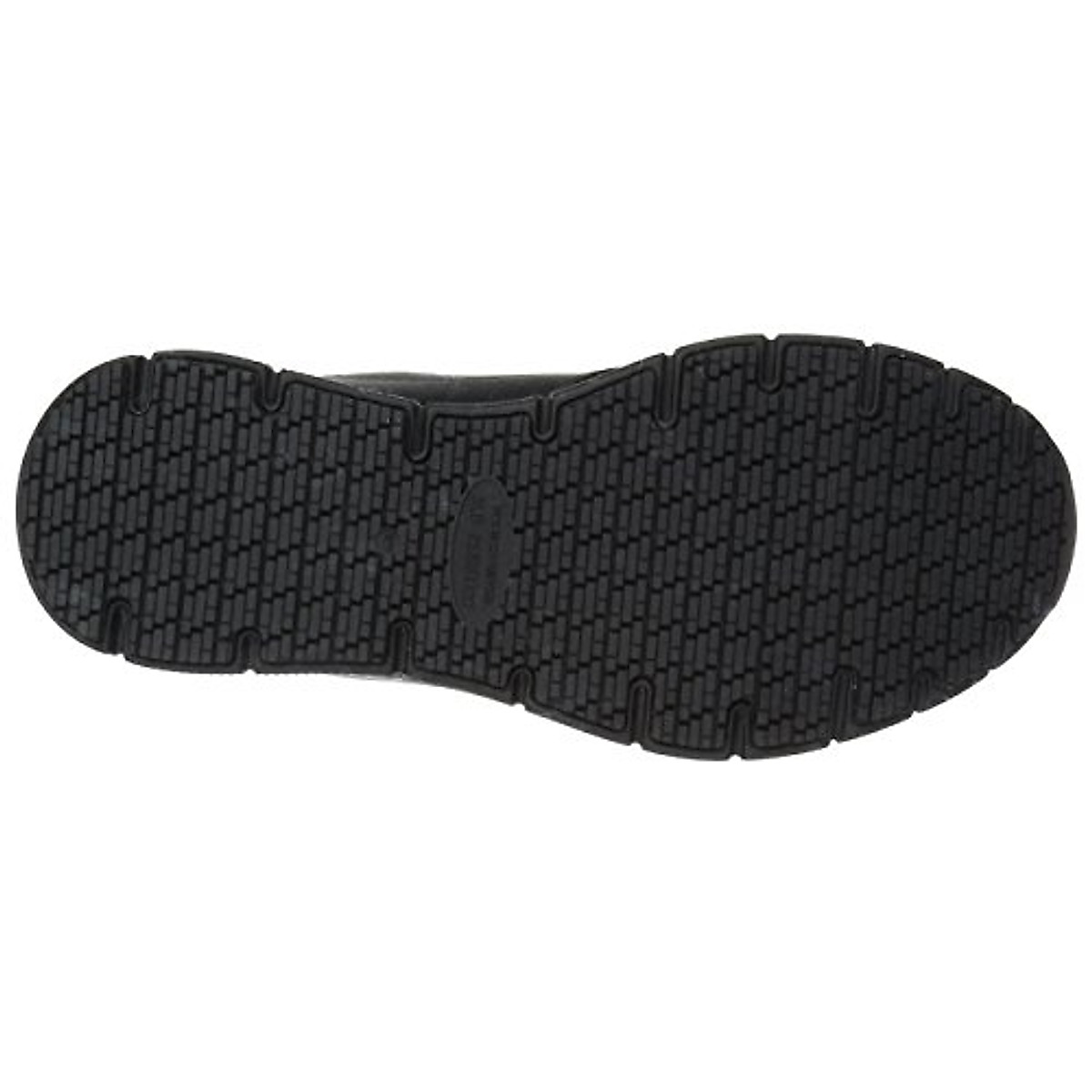 Skechers Men's Nampa-Groton Food Service Shoe, Black, 9 Wide