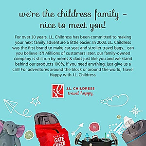 J.L. Childress Gate Check Bag for Single Umbrella Strollers - Stroller Bag for Airplane - Gate Check Bag for Umbrella Strollers - Stroller Travel Bag for Airplane - Red