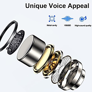 ZZ Wireless Earbuds, Noise Cancelling Bluetooth Headphones, 35H Playtime, Waterproof, in Ear Built in Mic Headset with Type-C Charging Case, Stereo Headphones for Sport, Home, Office