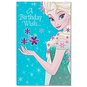American Greetings Birthday Card for Kids (Frozen, Queen Elsa)
