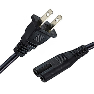 TV Power Cable Cord for Samsung 24" 32" 40" 43" 48" 49" 50" 55" 60" 65" 75" Inch LCD HD Smart 4K Curved TV UN55RU8000FXZA UN65RU7100FXZA UN43NU6900FXZA 6FT Replacement TV Power Charging Cord