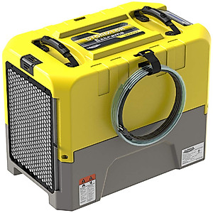 ALORAIR 180 PPD Commercial Dehumidifier with Pump Drain Hose, LGR Dehumidifiers for Basement Warehouse & Job Sites, Crawl Space Dehumidifier for Water Damage Restore, 5-Year-Limited Warranty, Yellow