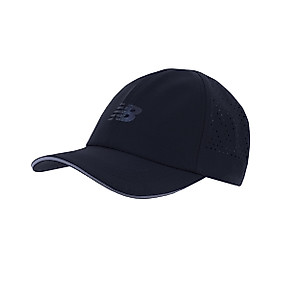 New Balance Men's and Women's Laser Performance Run Hat, One Size, Black