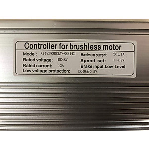 NBPOWER 36V/48V 1000W 26A Brushless DC Motor Controller Ebike Controller +KT-LCD8H Color Display One Set，Used for 1000W Ebike Kit.