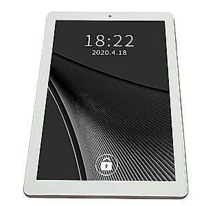 HEEPDD 10 Inch Tablet, USB C Charging Port Dual SIM Card Dual Standby 3GB RAM 64GB ROM Grey Multi Language Support Tablet PC 13MP Rear Camera for Daily Use (US Plug)