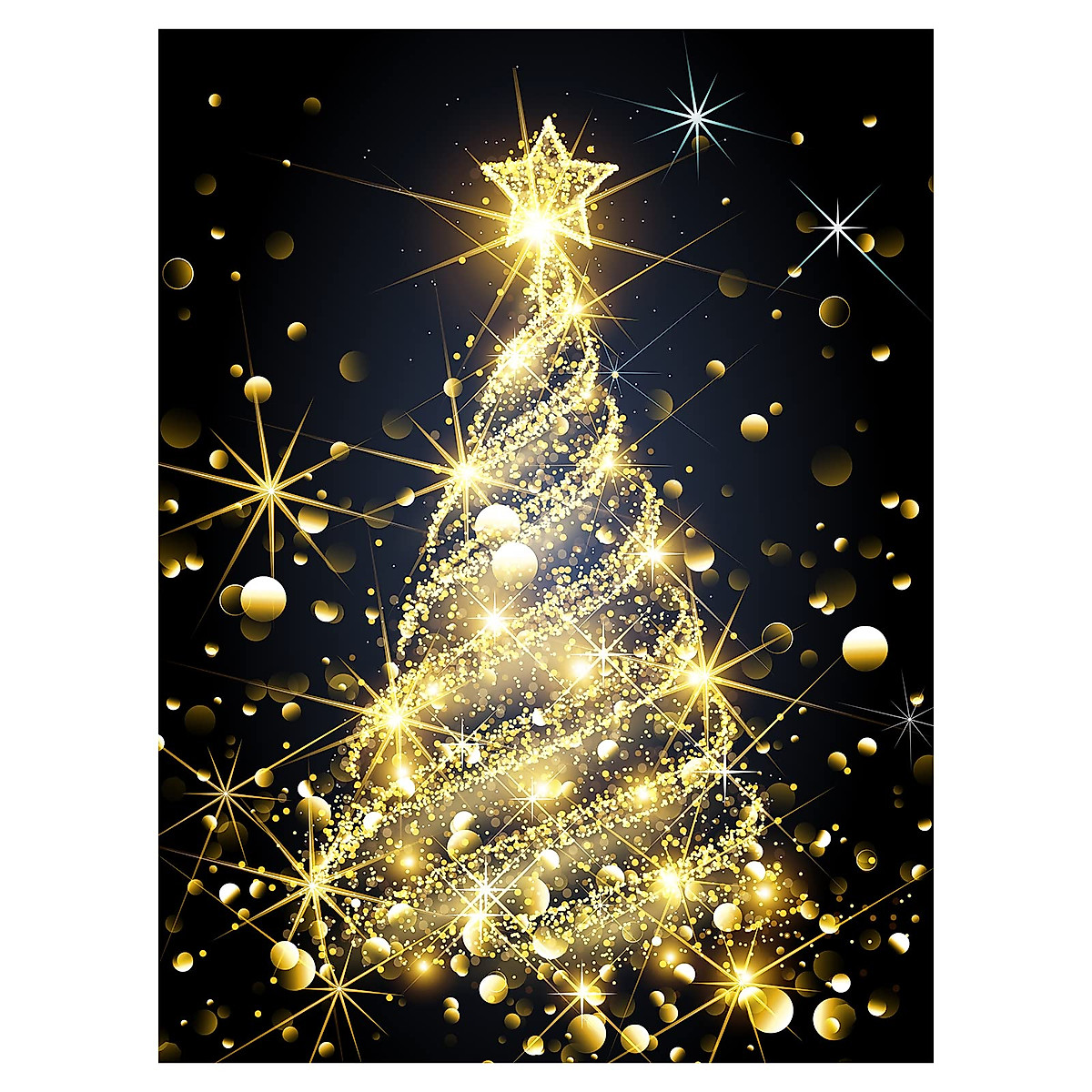 clothmile Christmas Tree Diamond Art Kits for Adults Christmas Full Drill Diamond for Beginners, 5d Paint with Diamonds Pictures Gem Art Kits DIY Adult Crafts Kits 12x16inch