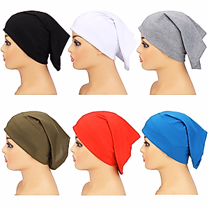 Messen 6 Packs Spandex Dreadlocks Tube Unisex Stretch Dreadlocks Band Open End Elastic Hair Cover