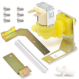 New Upgrade 000008483 000009120 Freezer Water Inlet Valve, Compatible with Manitowoc Ice Machines, with Brackets Inlet &Tube 000008487 IH9123 33129026 Water Inlet Valve, 120V 60Hz Inlet Valve kit