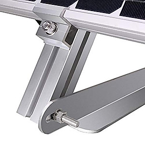 Renogy Solar Panel 100 Watt 12 Volt, High-Efficiency Monocrystalline PV Module Power Charger, Single 100W & Solar Panel Side of Pole Mount for 50W/100W Solar Panel (Mount only)