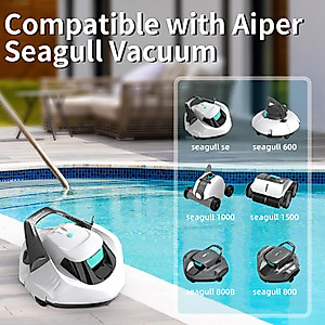 12.6V Charger for Aiper Seagull 600 800 800B SE 1000 1500 P1111 HJ1103J AIPURY1000 AIPURY 1000 Cordless Automatic Robotic Pool Vacuum Cleaner Power Cord AC/DC Adapter Supply
