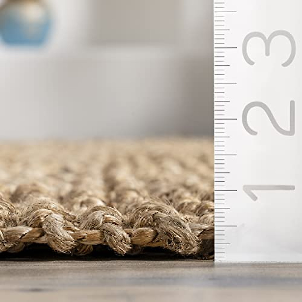 nuLOOM Raleigh Farmhouse Jute Tasseled Area Rug, 10x14, Natural