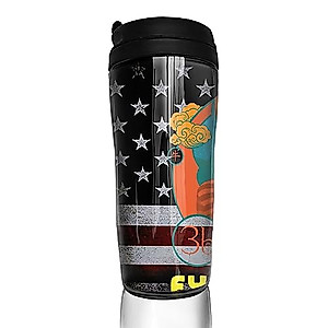 HLQkshWr Third Rock Eye Band Blind Coffee Cups with Lid for Keep Beer Reusable Coffee Mug Travel Cups Tumblers Drinking Cups for Men Women Modern Coffee Accessories Water Bottle for Home 350ml