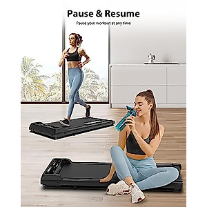 Walking Pad Treadmill Under Desk for Home/Office, Portable Walking Treadmill 2.25HP, Walking Jogging Machine Remote Control with 265 lbs Weight Capacity