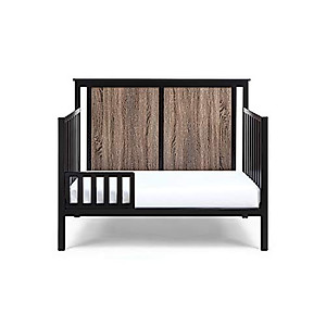 Suite Bebe Connelly 4 in 1 Convertible Crib in Black with Vintage Walnut