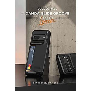 VRS DESIGN Damda Glide Pro Phone Case for Pixel 7, Sturdy Semi Auto Wallet [4 Cards] Case Compatible for Pixel 7 Case (2022)
