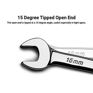 Capri Tools 1-1310 Combination Wrench, 12 Point, Metric, 10 mm, Chrome