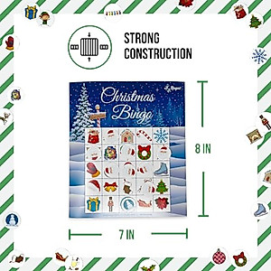 Regal Games - Holiday Bingo Set - Classroom Size Game Kit - Includes 30 Bingo Cards, 280 Bingo Marking Chips, 24 Calling Chips - 8” x 7” Cardstock