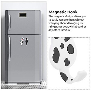 Baluue 2pcs Magnetic Hooks Cartoon Animals Fridge Magnets Wall Hook Coat Hat Hook for Hanging Towels and More (P3+P4)